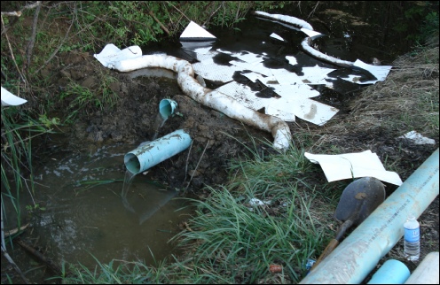 Industrial Fire and Oil Spill